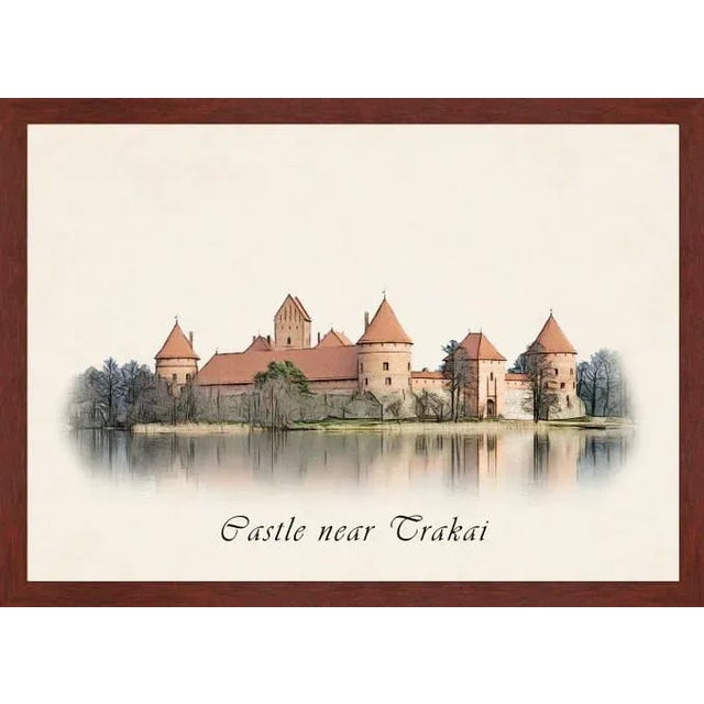 Architectural Castles Set of 7 Framed Prints | Chairish