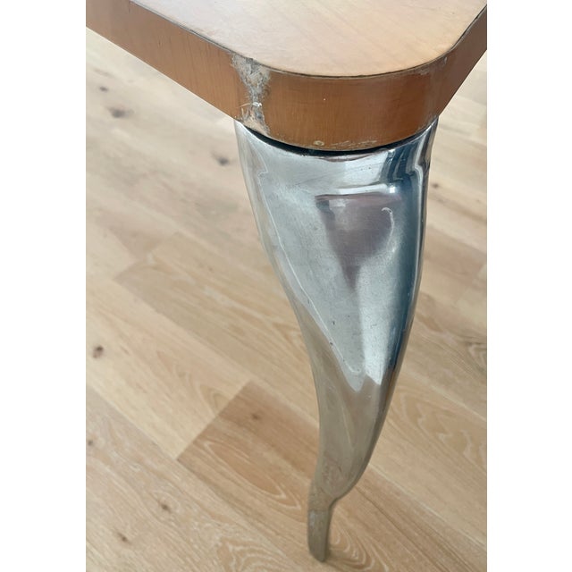 Italian Large 1990's Sunburst Design Cherry Table | Chairish