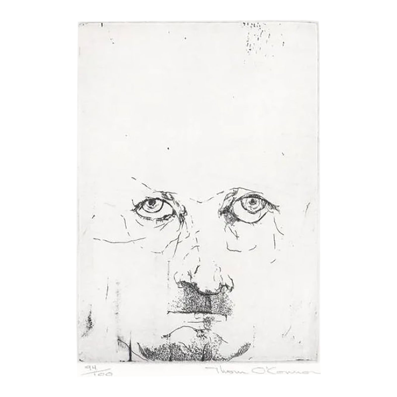 1966 Thom O'Connor Hex 5 Etching | Chairish