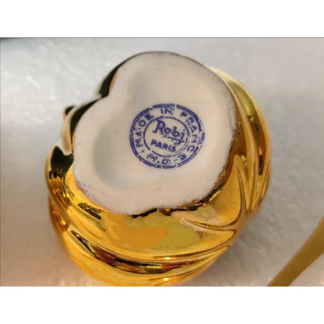 Circa 1950s Robj Paris Gilt Salt Cellars - a Pair | Chairish