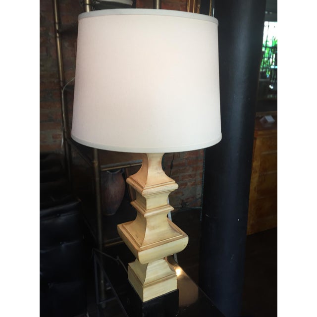 Wood Chess Piece Column Table Lamps - a Pair | Chairish