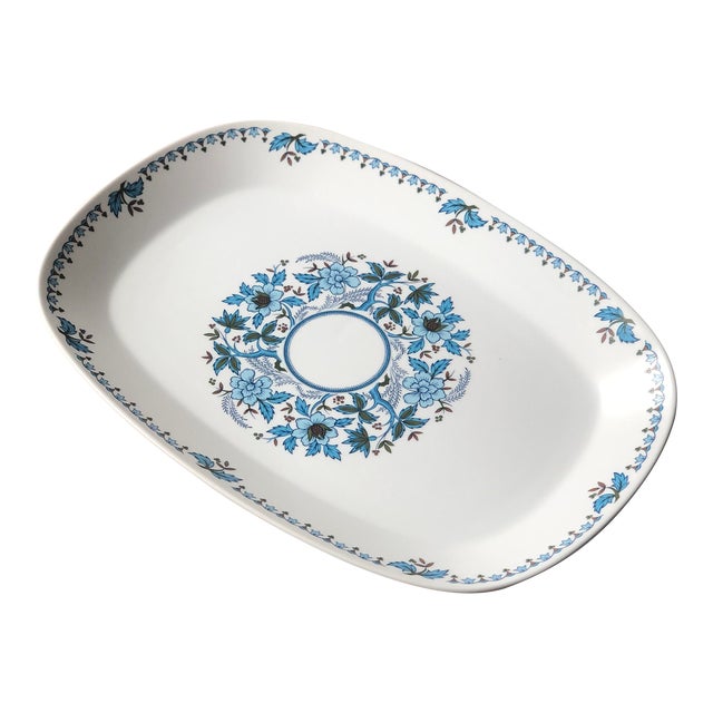 Vintage Noritake Serving Platter in Blue & White Blue Moon Pattern C ...