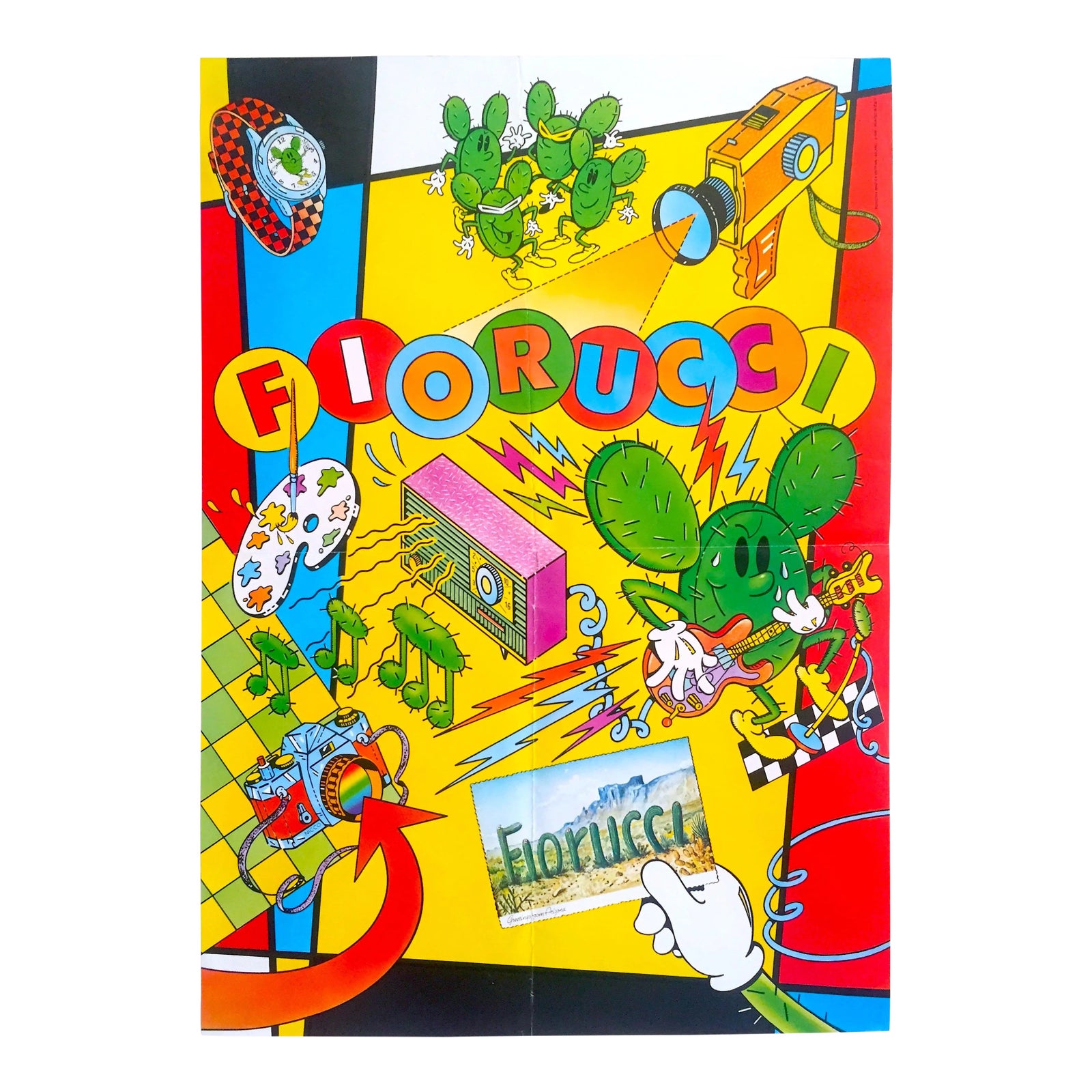 Original Vintage 1981 Fiorucci "Arizona " New Wave Italian Fashion Post ...