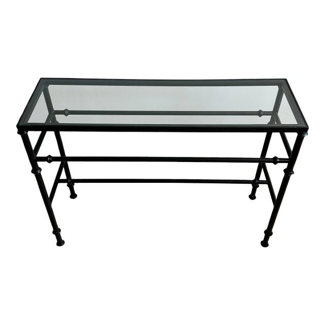 Black Iron Console Table | Chairish