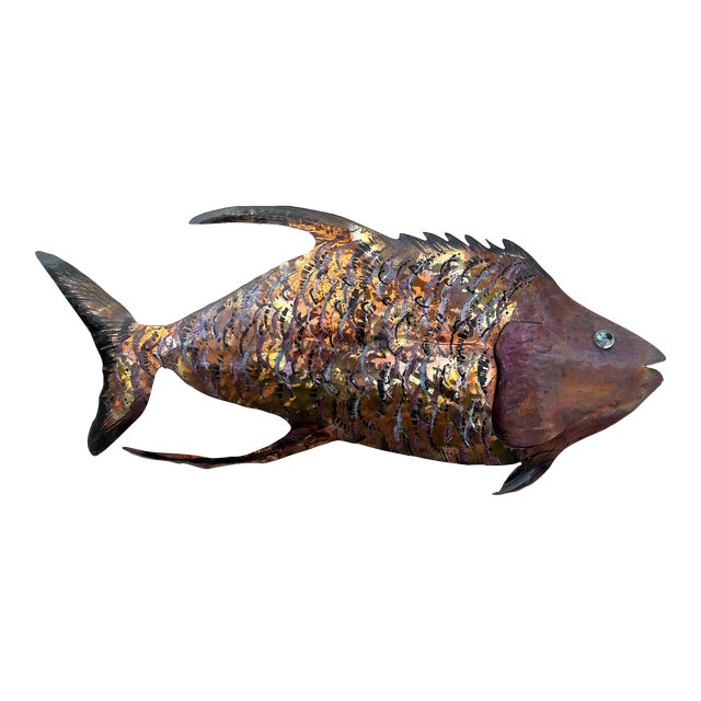 1990s Copper Fish Wall Art | Chairish