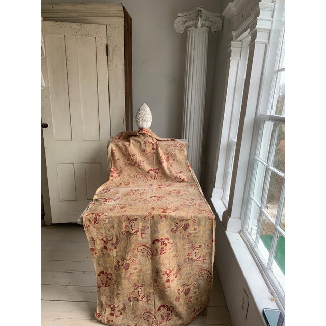 French Fabric Cretonne Floral Printed Botanical Heavy Cotton Cloth ...