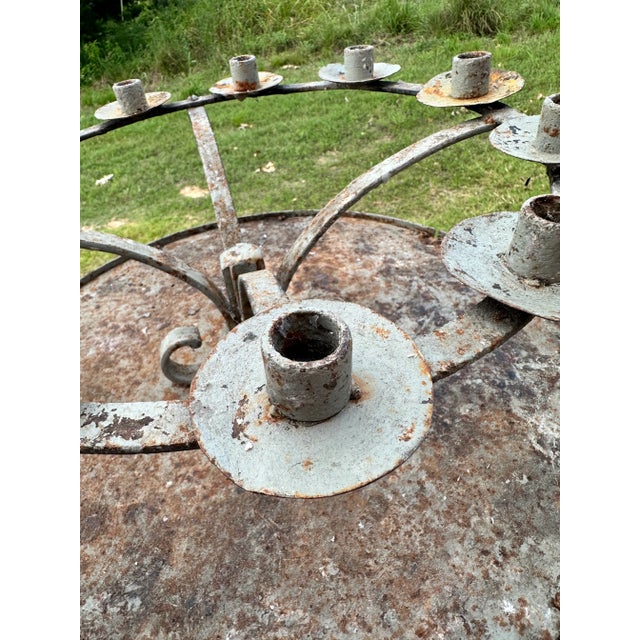 Late 19th Century 12 Candle Holder With Tray | Chairish