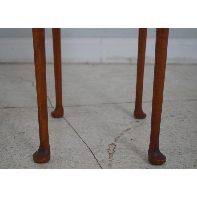 Eldred Wheeler Tiger Maple Oval Occasional Table | Chairish