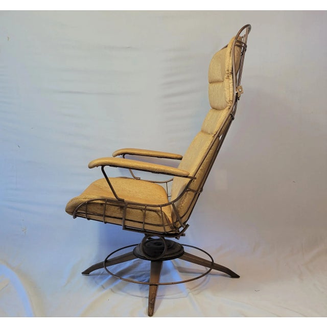 Vintage Mid Century Modern Homecrest High Back Lounge Chair Rocker ...