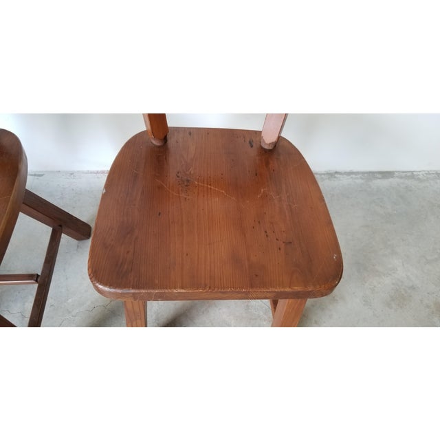 Vintage Handmade Rustic - Primitive Style Accent Chairs - a Pair | Chairish