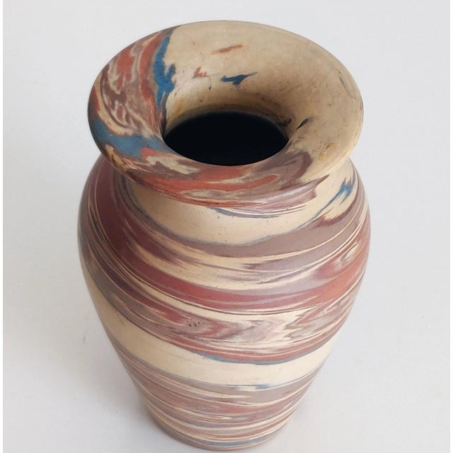 Antique Niloak Mission Swirl Art Pottery Vase | Chairish