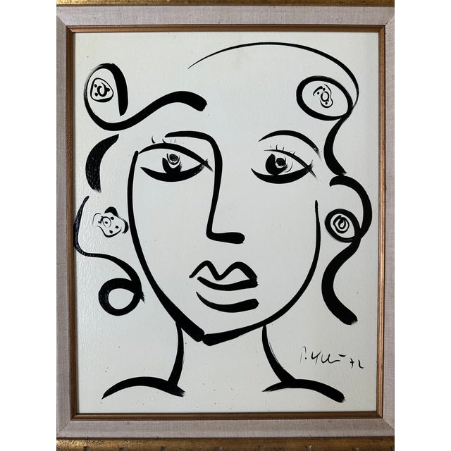 1972 Original Peter Keil Painting Framed | Chairish