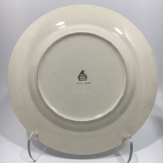 Vintage Pickard China Dinner Plate - Robin’s Egg Blue + Gold Swirl ...