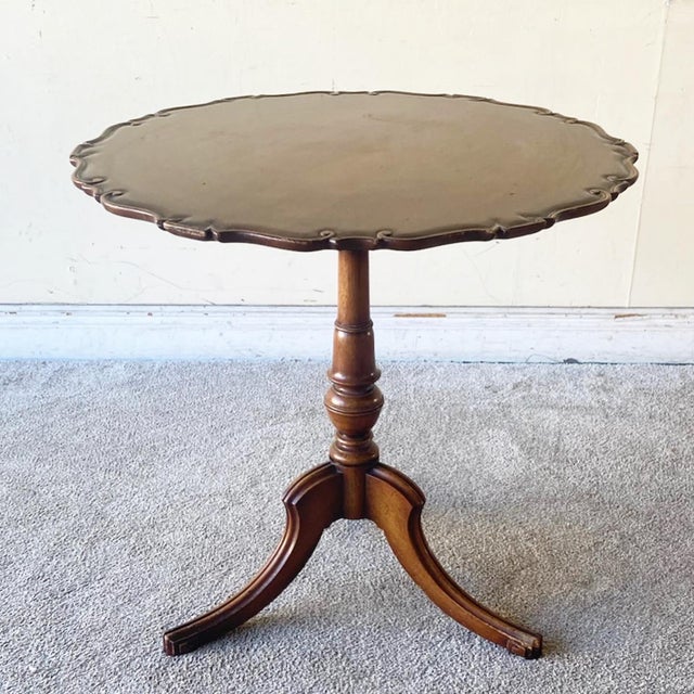 Antique English Pie Crust Table | Chairish