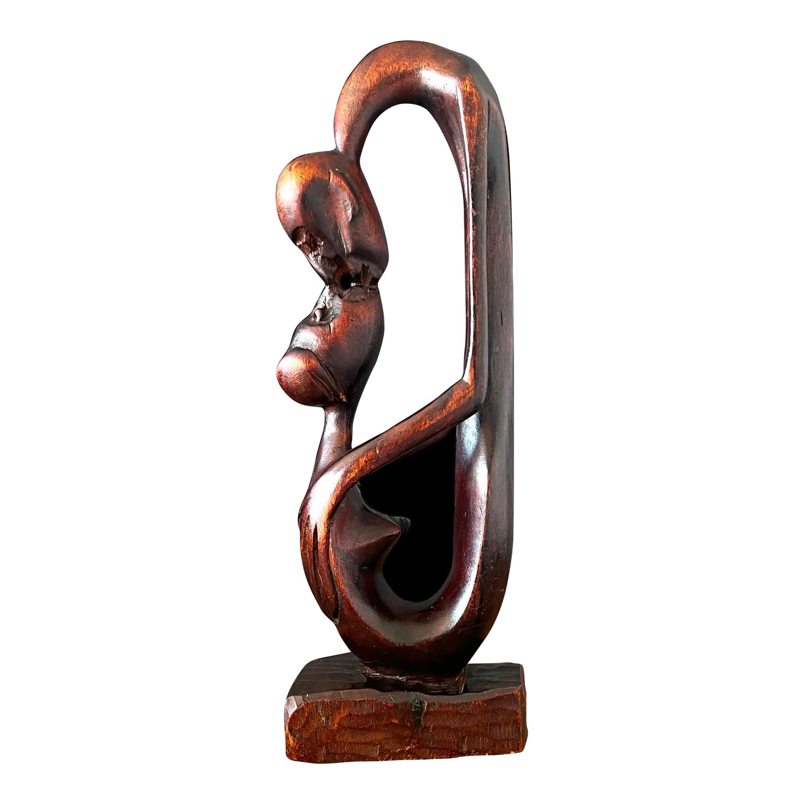 1960s African Hand Carved Tribal Fertility Sculpture | Chairish