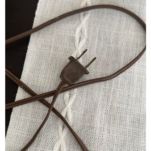 1950s Mid-Century European Studio Pottery Lamp With Original Accordion ...