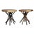 1990s Two Wooden Side Tables - a Pair | Chairish