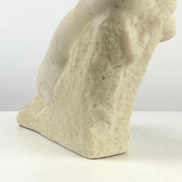 Vintage Vincent Glinsky ‘The Dreamer’ Resin Sculpture | Chairish