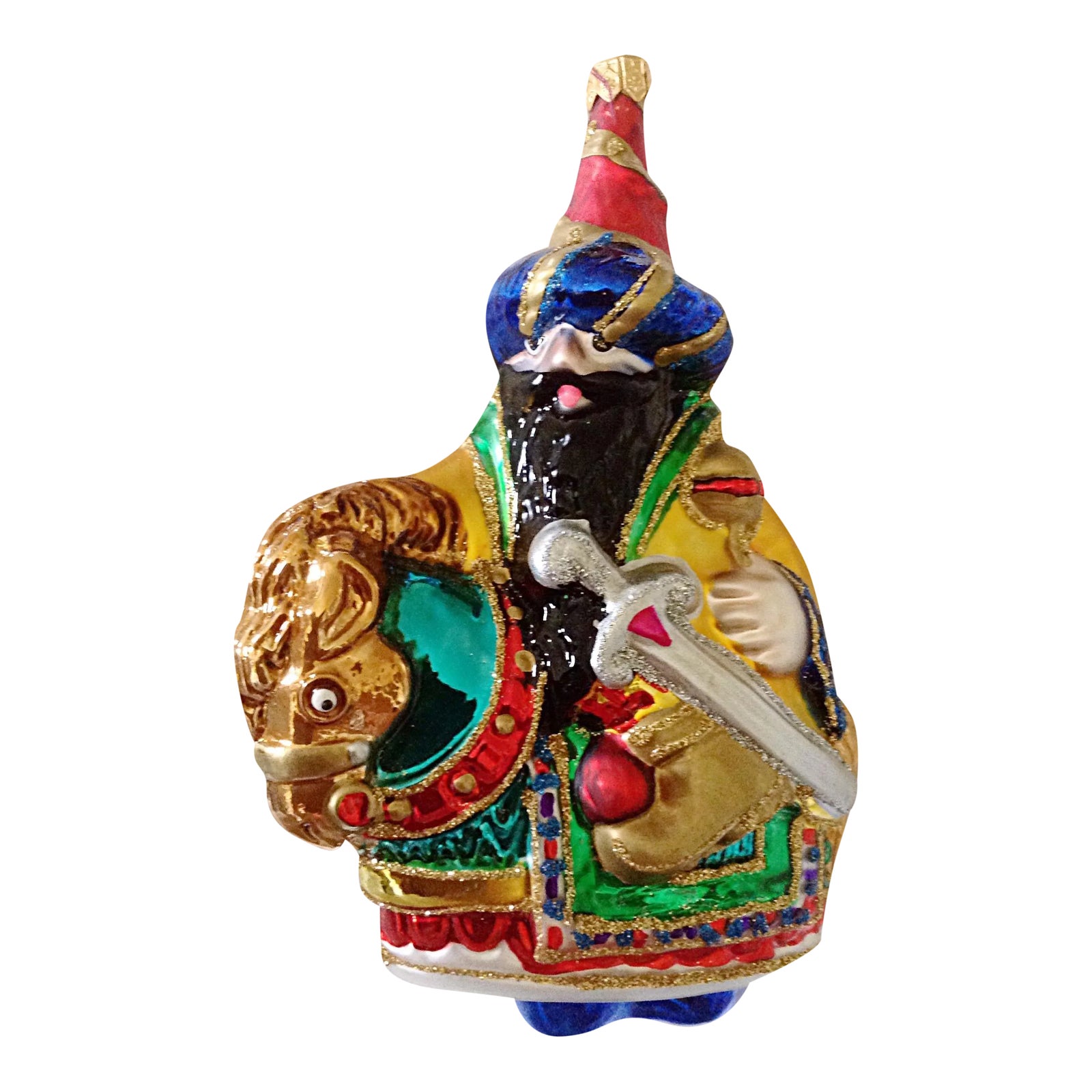 Polonaise Kurt Adler Wiseman on Horseback Ornament | Chairish