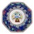 19th Century Mason's Ironstone Lapis Ground Floral Octagon Plate | Chairish