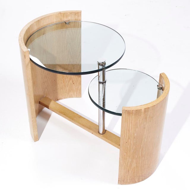 Jay Spectre Mid Century Cerused Oak Coffee Table | Chairish