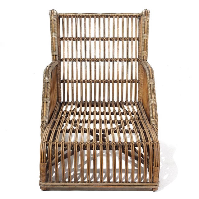 Ficks Reed Style Mid Century Lounge Chair | Chairish