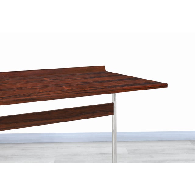 1940s Mid-Century German Rosewood "Omega" Desk by Hans Eichenberg ...