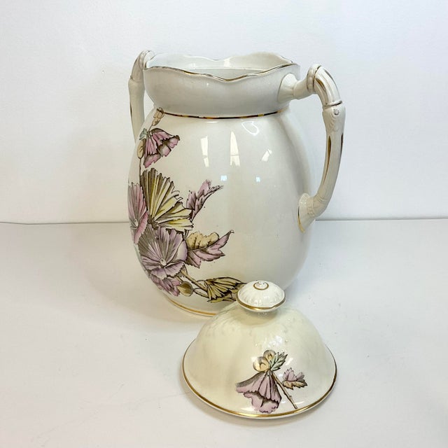 Vintage Neoclassical Large Scale Ceramic Urn With Transferware ...