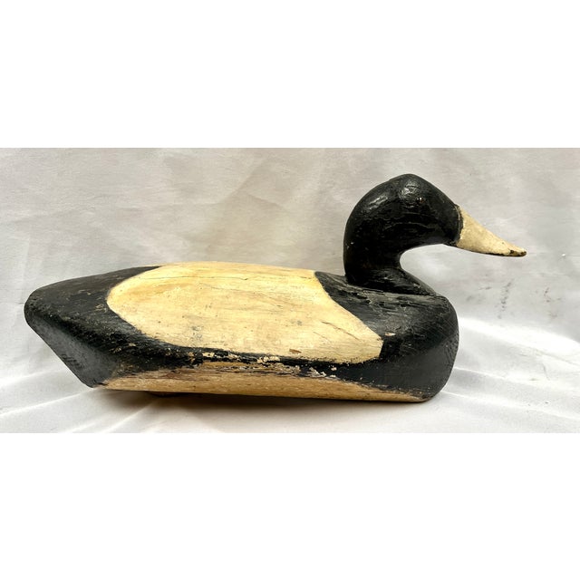 Antique Early 1900s Handcrafted Wood Duck Decoy | Chairish