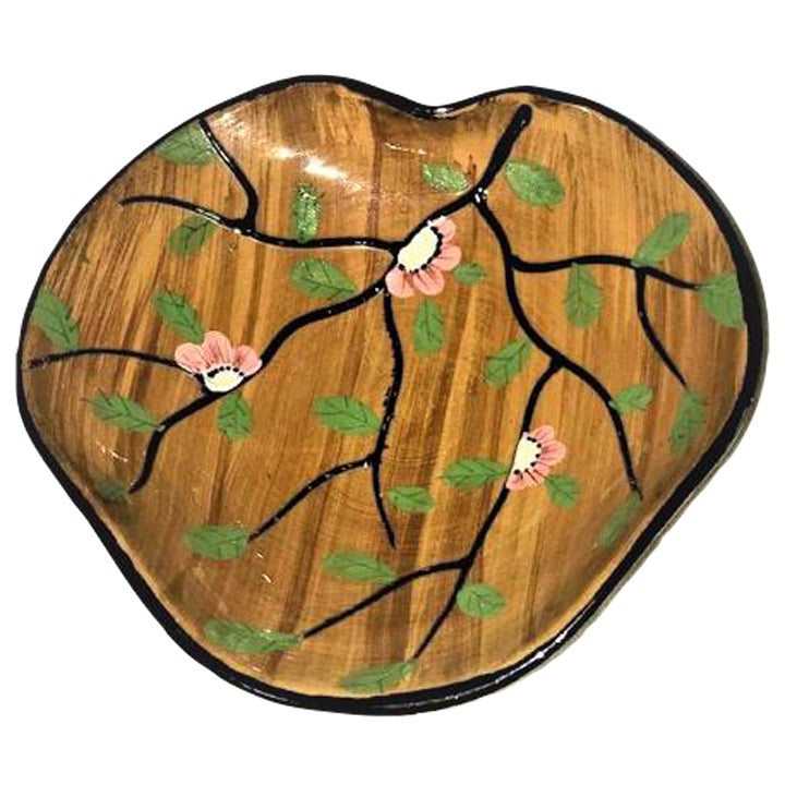 Vintage Hand-Painted Ceramic Candy Dish Made in Italy | Chairish