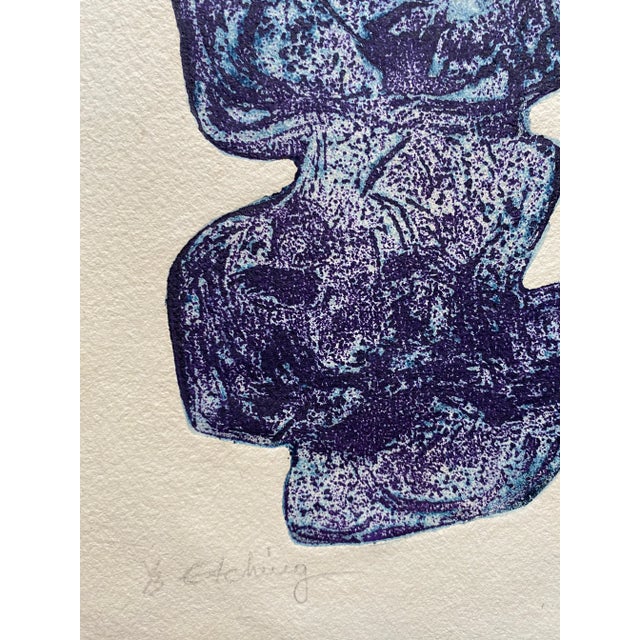 1980 Modern Abstract Etching | Chairish