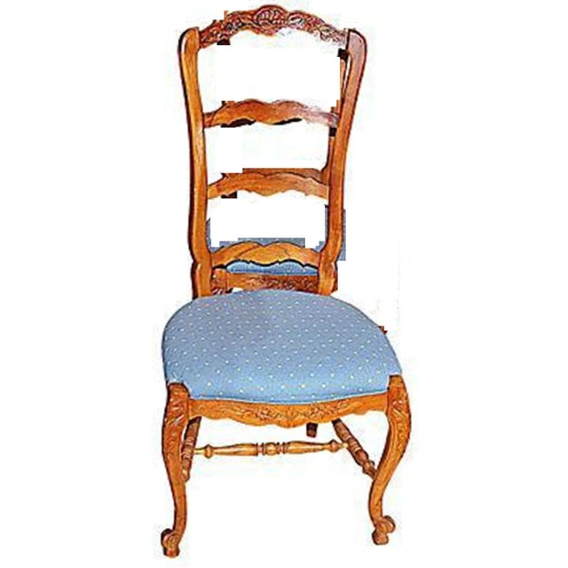 Country French Ladderback Chair | Chairish