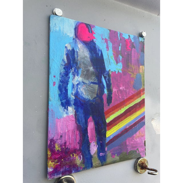 Walk the Rainbow, Expressive Acrylic Painting by Joseph Christy | Chairish