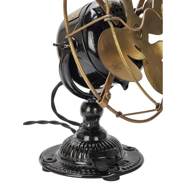 Restored Antique Circa 1910 Emerson 11644 Ornate Base Desk Fan | Chairish