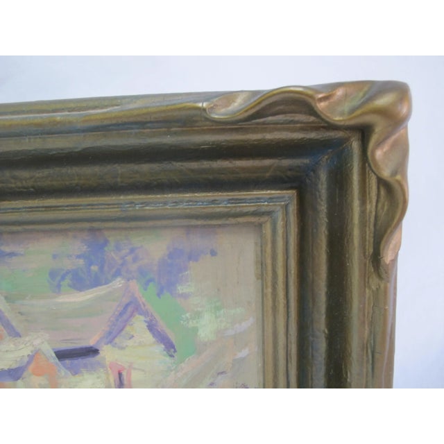 Alaskan Artist Jan Van Empel Signed Original Alaska Village Oil Painting | Chairish