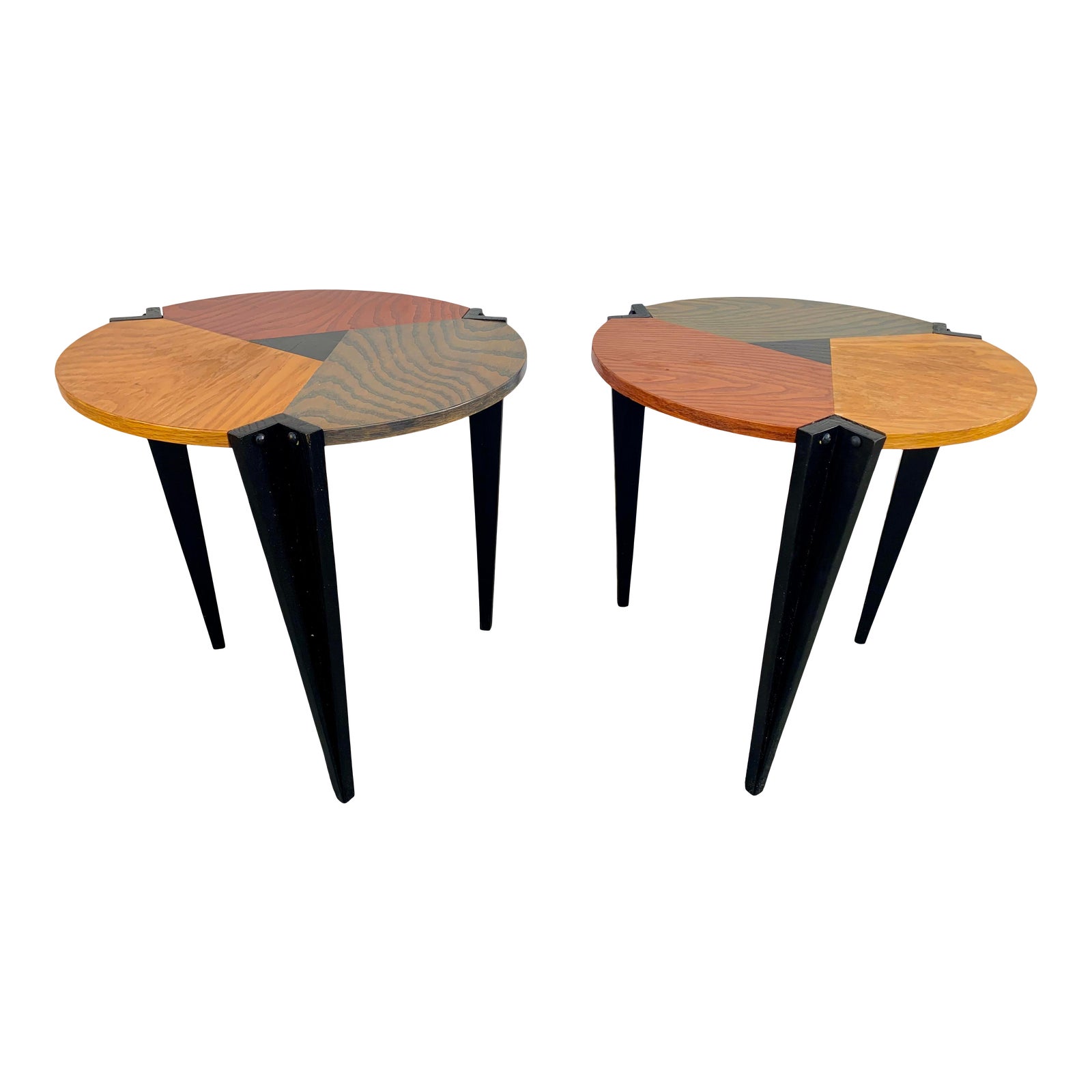 3 Legged Memphis Tables | Chairish