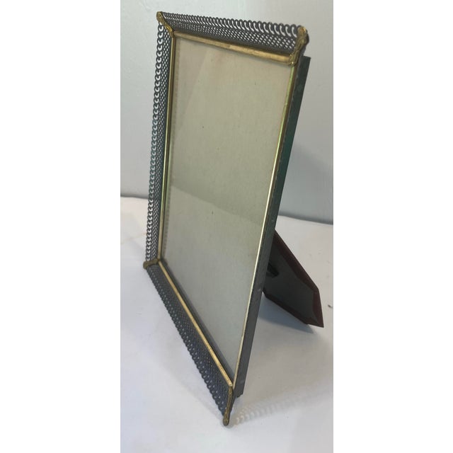 Black Brass Filigree Picture Frame | Chairish