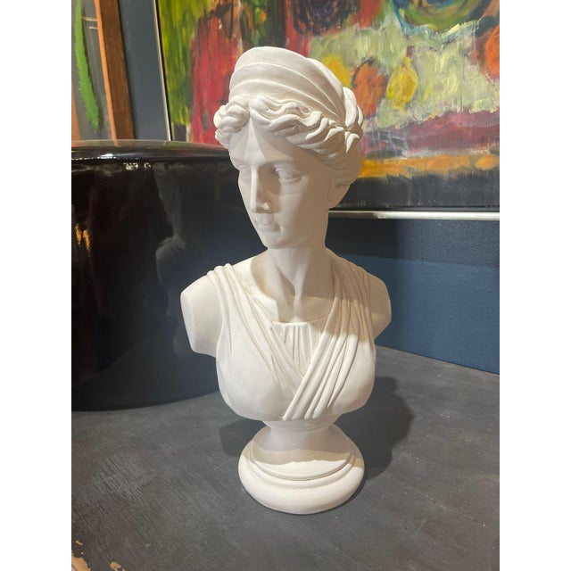 Neoclassical Style Plaster Female Decorative Bust | Chairish