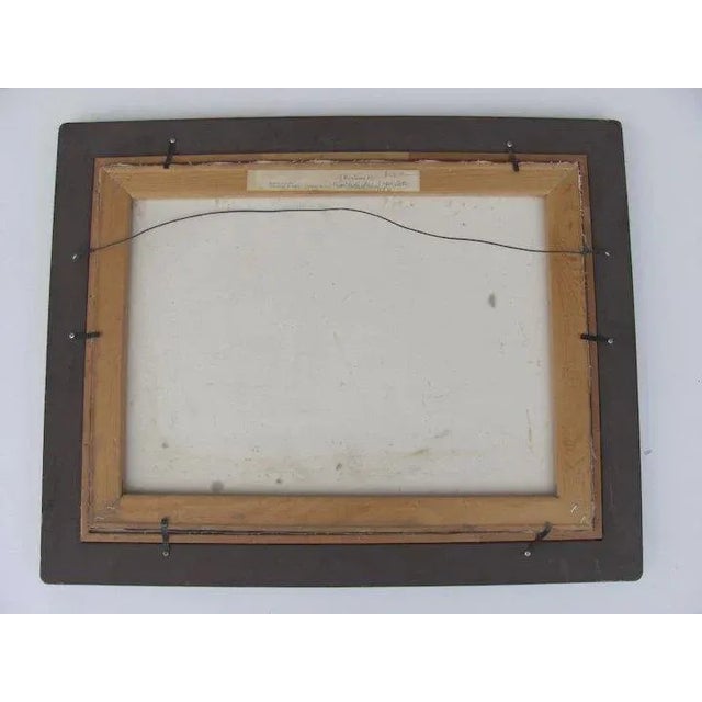 Late 20th Century "Colbalt Water" Oil Painting by Gayle Crites, Framed ...