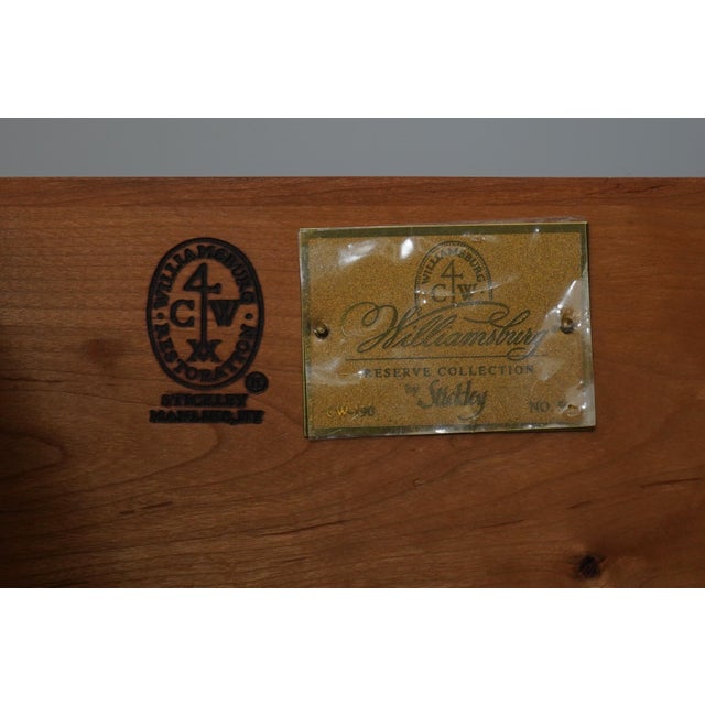 Stickley Colonial Williamsburg Cw 190 Mahogany High Chest | Chairish