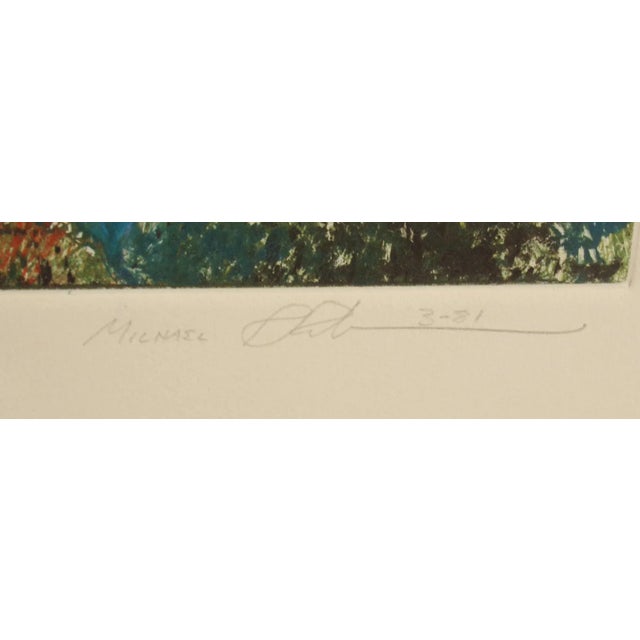 Michael Raburn "And the New World Was Born" Signed Original Monotype ...