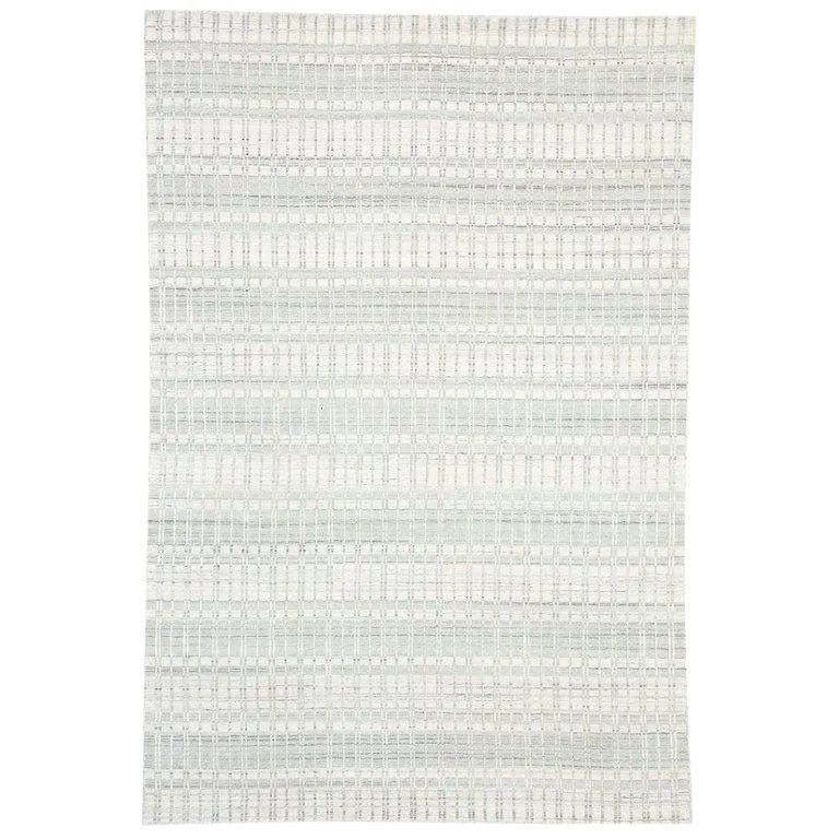 Transitional Gray Area Rug - 6′ × 8′10″ | Chairish