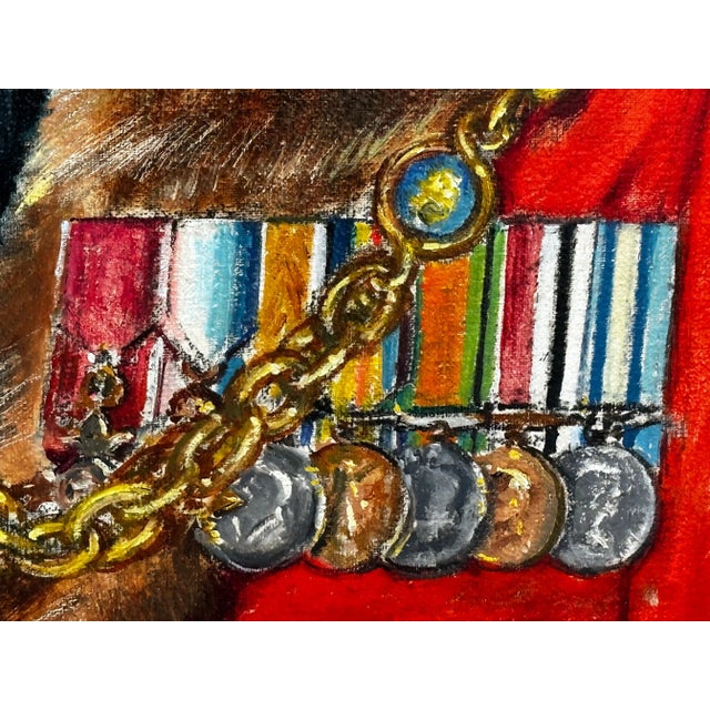 British Portrait Oil Painting Historic Mayor Maidstone Kent Red Coat ...