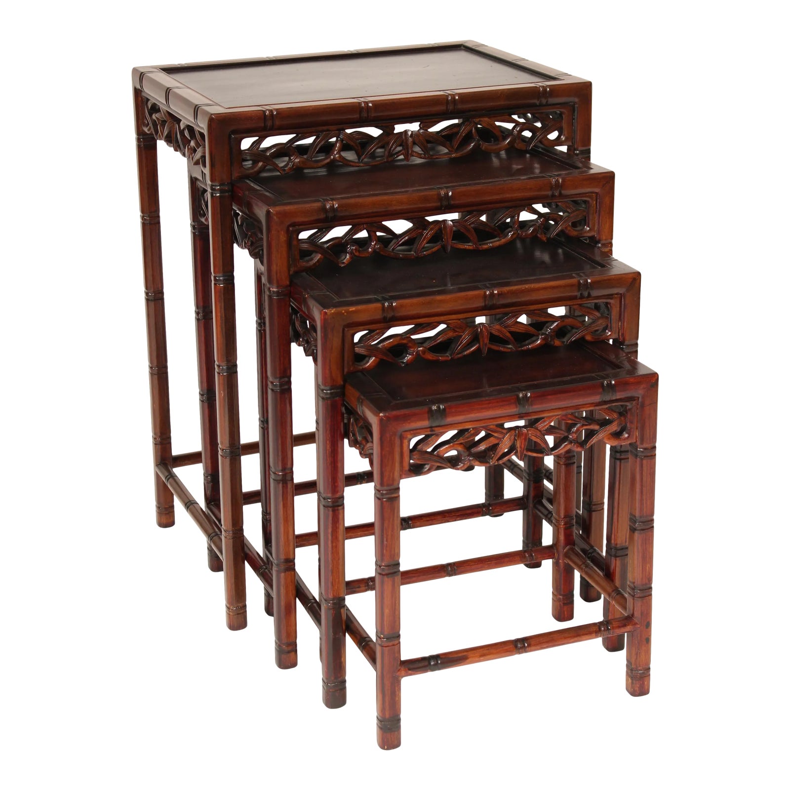 Nest of 4 Chinese Tables | Chairish