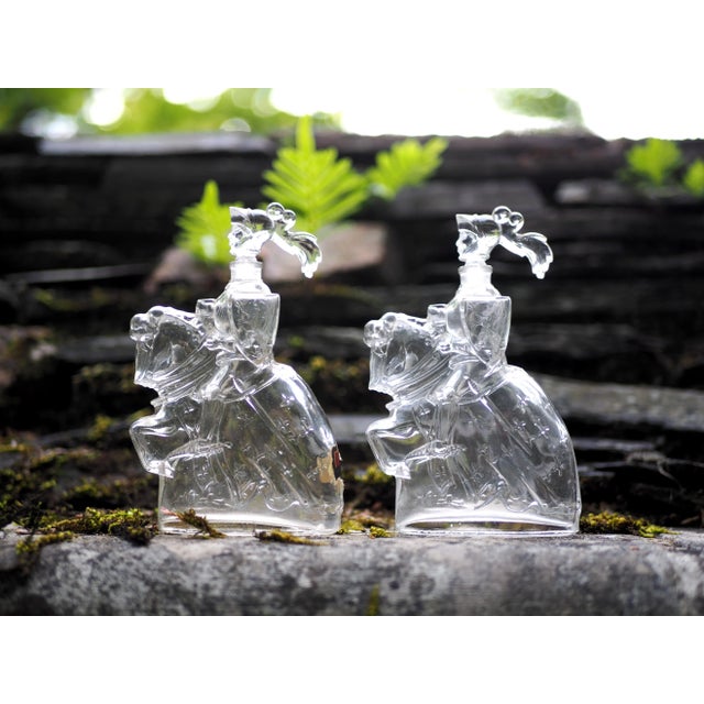 1948 French Perfume Knight Shaped Bottle "Cavalier à Cheval" Armagnac ...