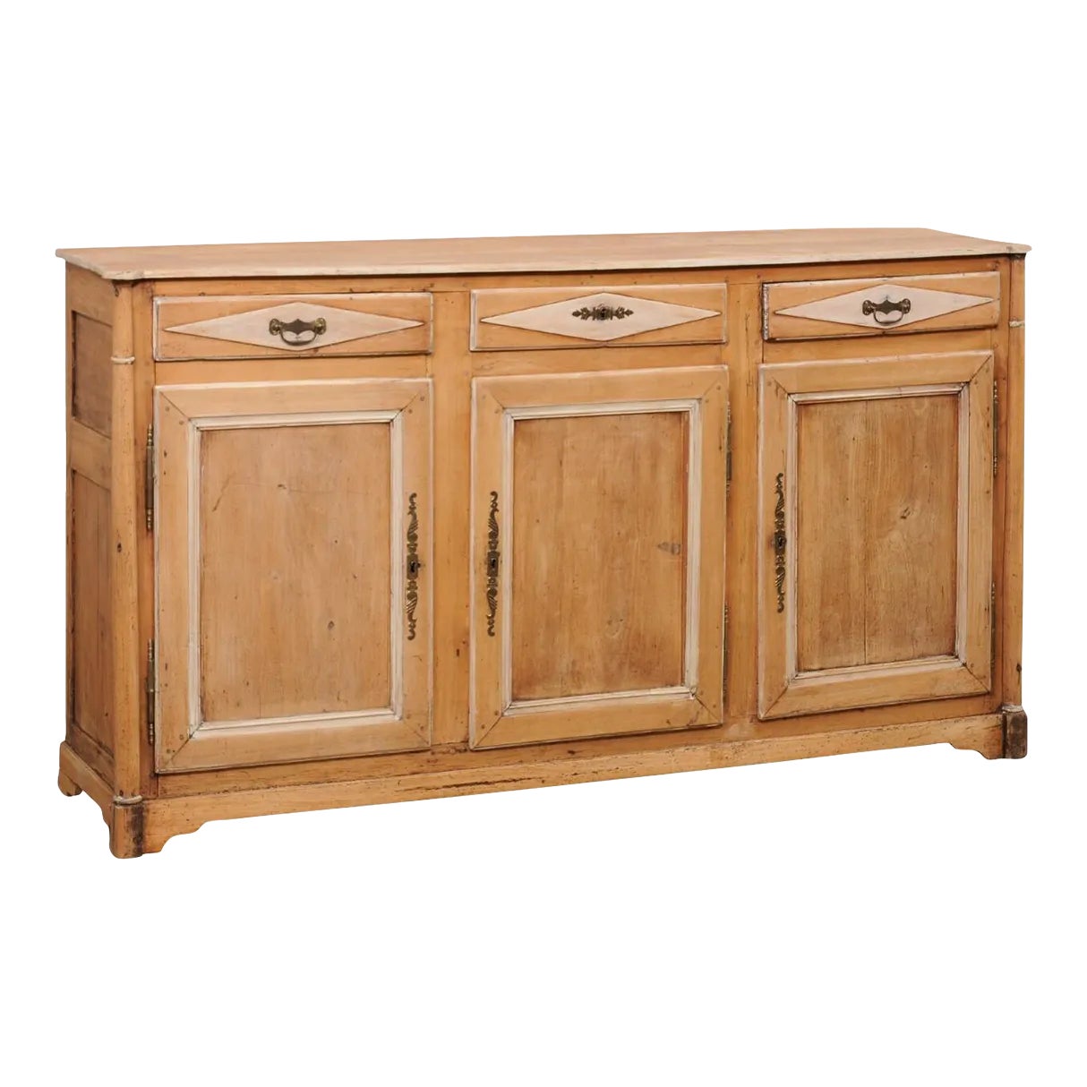 French Early 19th Century Bleached Cherry Buffet | Chairish