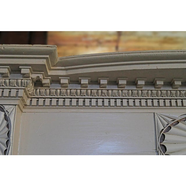 Antique Mid 19th Century Federal Style Painted Wood Mantel | Chairish