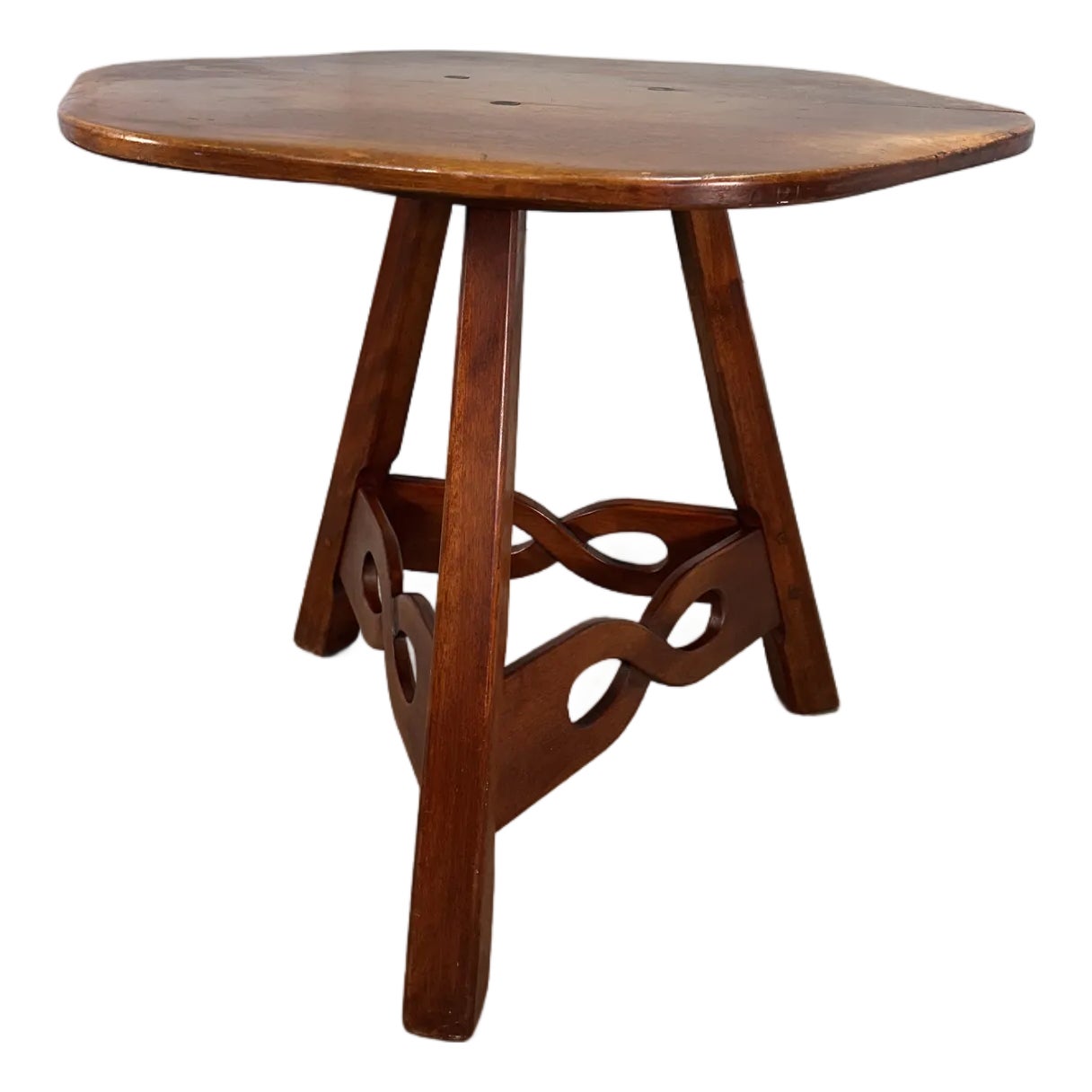 1950s Cushman Colonial Rustic Primitive Maple Occasional Table | Chairish