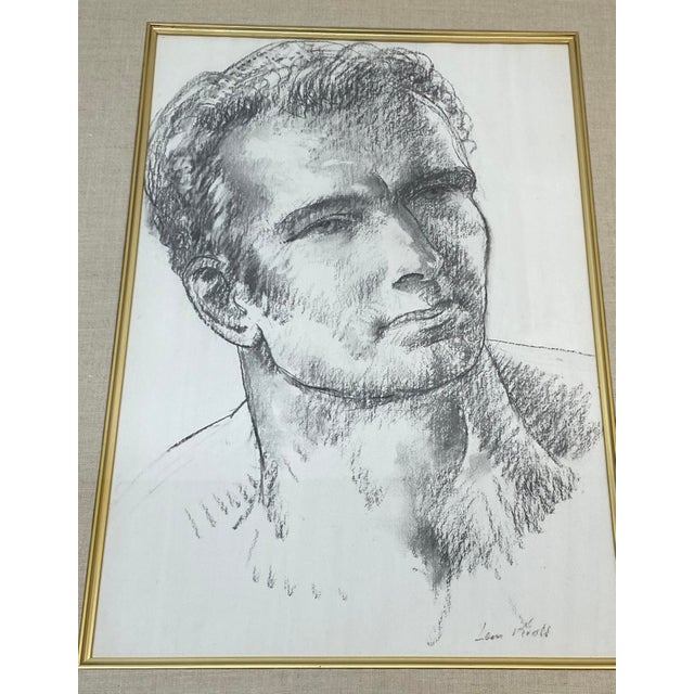 Leon Kroll Original Graphite Portrait of a Young Man C.1940 | Chairish