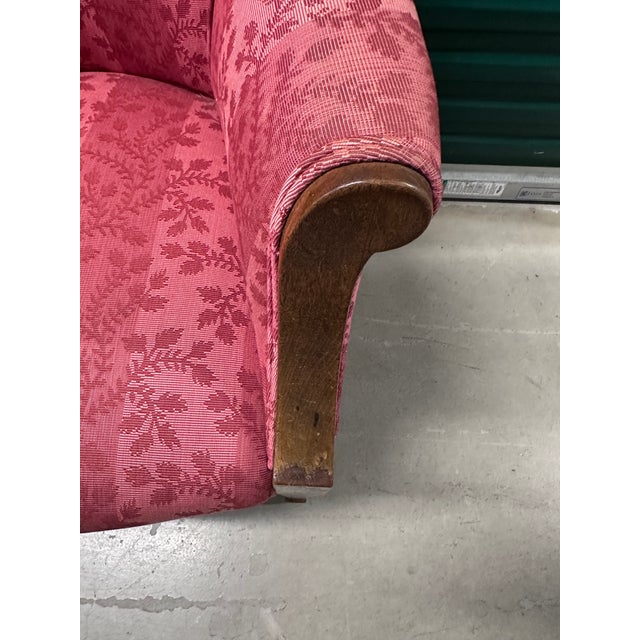 Early 20th Century Pair of Wood Framed Library Chairs | Chairish